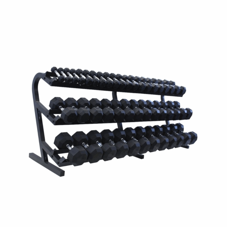 Three Tier Dumbbell Rack (15 Pairs) - Fitness Equipment Ireland