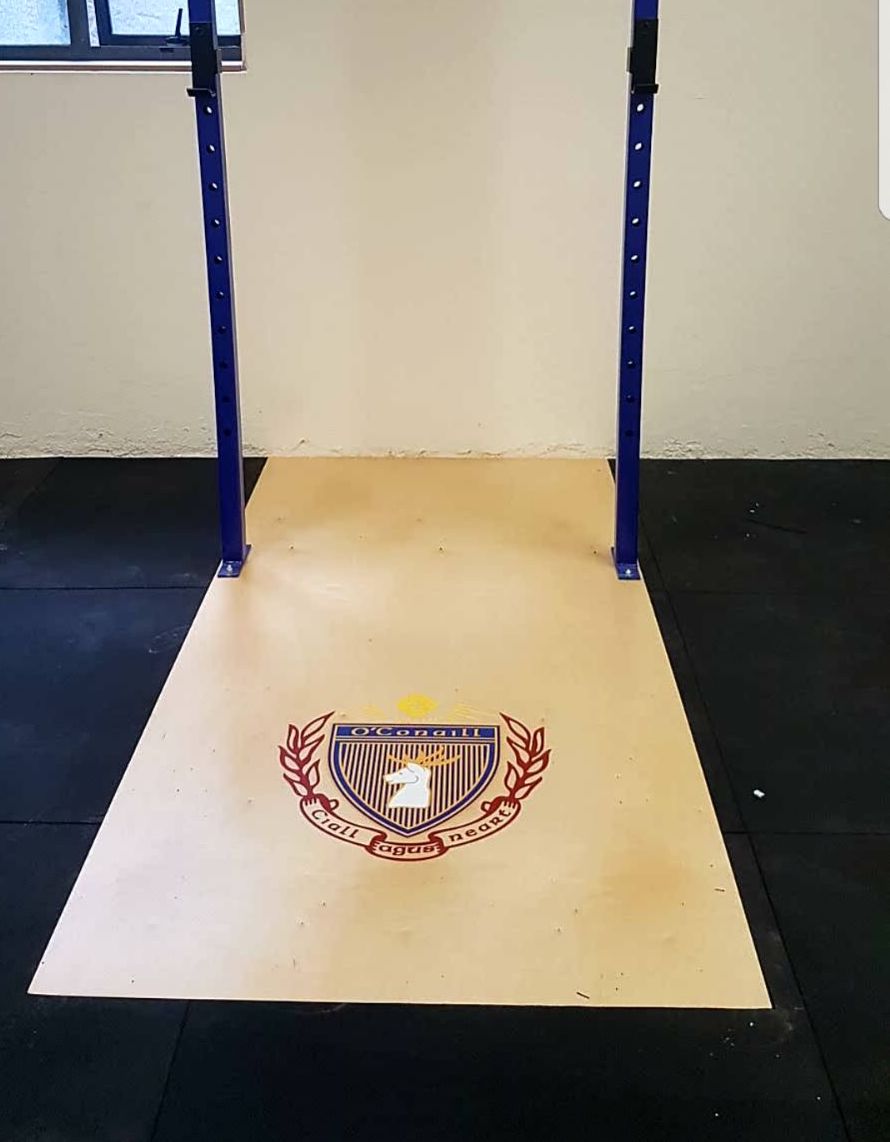 Order Wooden Platform with Logo - Fitness Equipment Ireland
