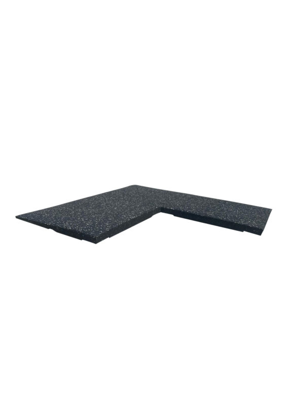 Easy Clean Corner Ramp Grey 20mm - Fitness Equipment Ireland