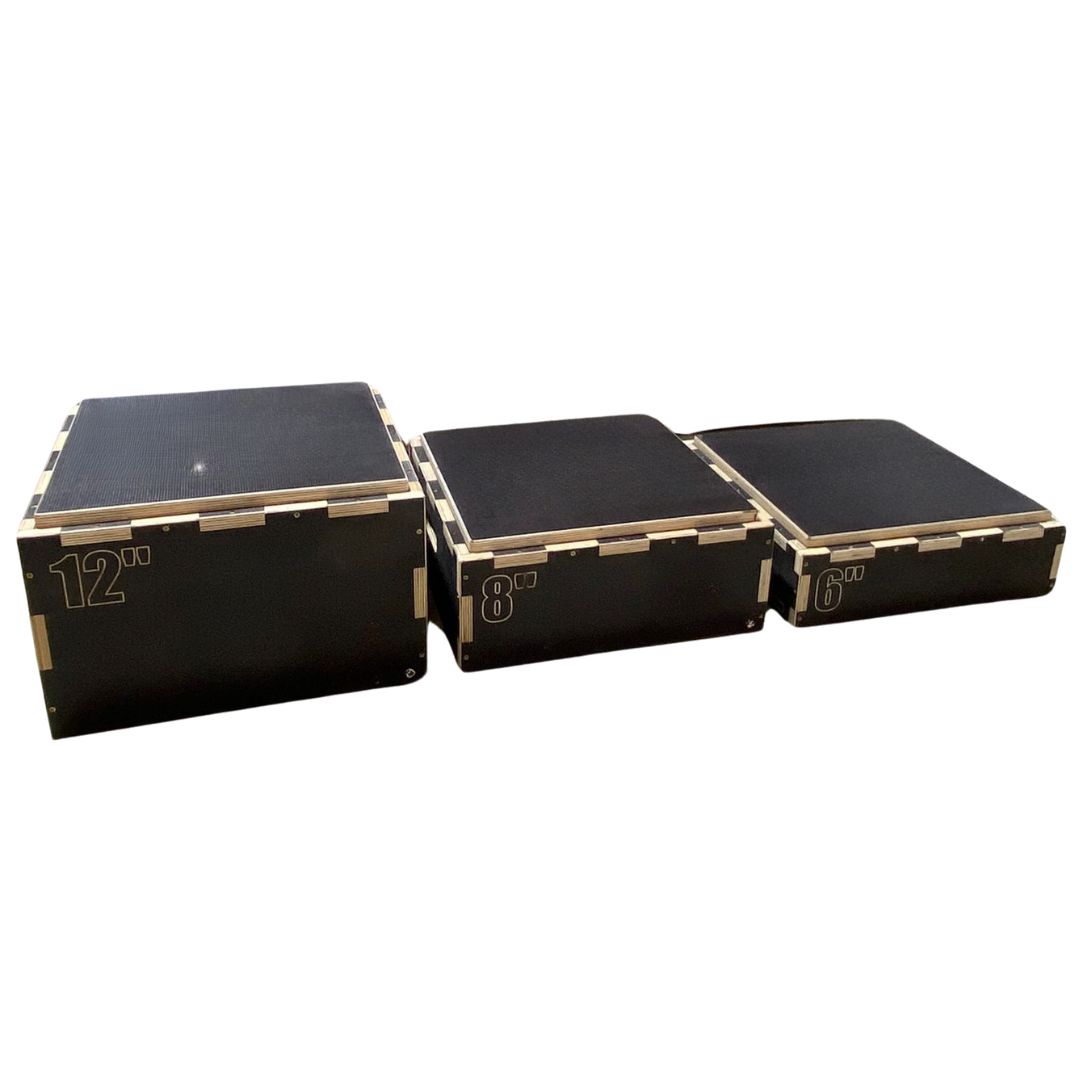 Custom Wooden Stackable Plyo Boxes (Without Logo) - Fitness Equipment ...