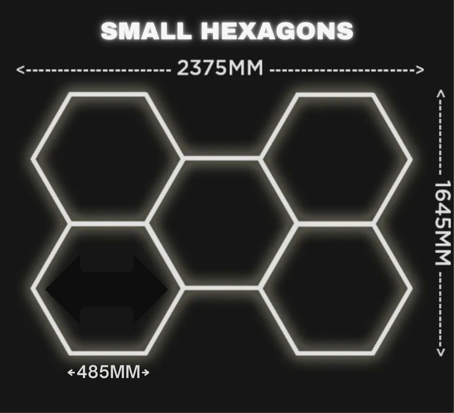 Modular Hex LED Gym Lighting - Fitness Equipment Ireland